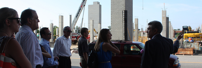 Divaris Retail and Office Teams Take a Walking Tour of Town Center